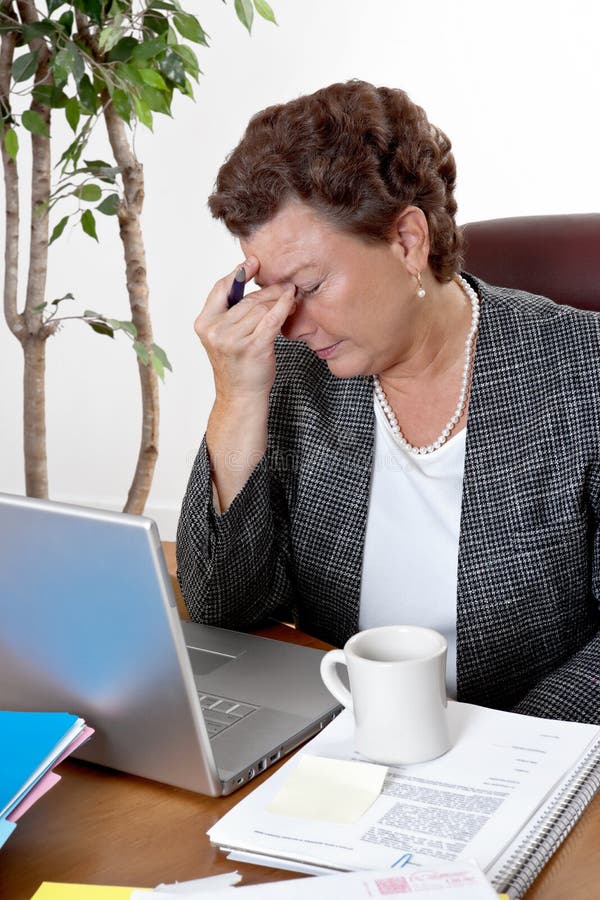 Worried Man With Headache Paying Bills Stock Photo - Image of paying ...