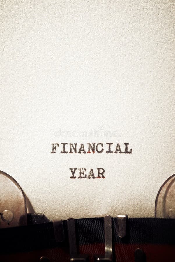 Financial year text stock image. Image of business, typescript - 213078407