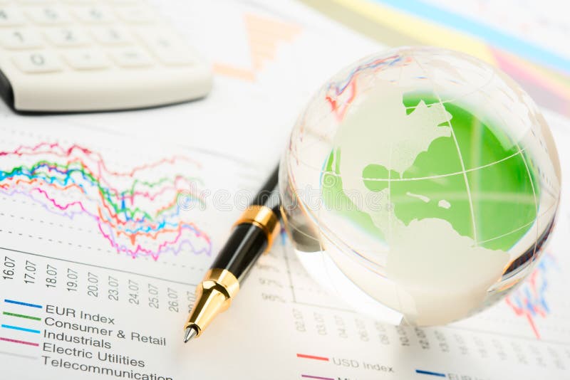 Finanzas del mundo imagen de archivo. Imagen de informe - 26459857