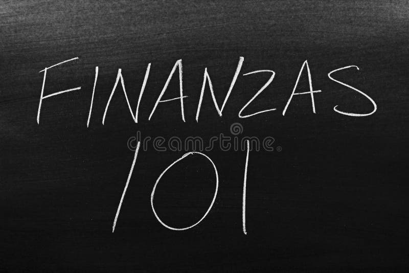 Finanzas 101 Em Um Quadro-negro Imagem de Stock - Imagem de professor ...