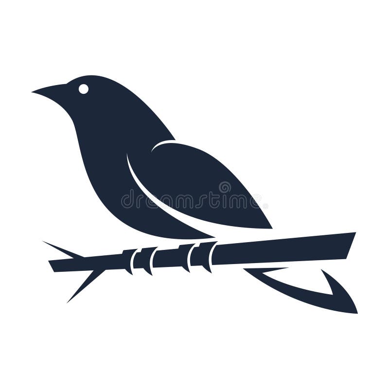 Finch icon logo design stock vector. Illustration of finch - 276385650
