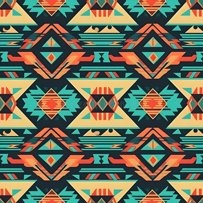 Find Balance and Flow in Seamless Aztec Patterns Stock Illustration ...