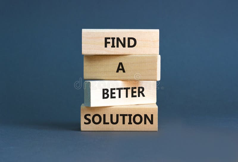 Find a Better Solution Symbol. Concept Words Find a Better Solution on ...