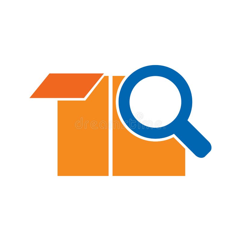 Find Box Logo Icon Design stock vector. Illustration of logo - 128470070