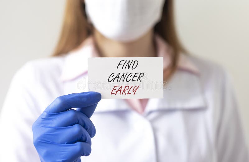 Find Cancer Early Inscription. Oncology Detection and Diagnostics Stock ...
