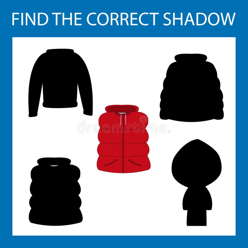 Logic game for children stock illustration. Illustration of wear ...