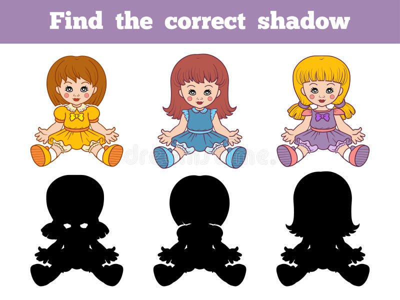 Find the Correct Shadow (frog) Stock Vector - Illustration of brain ...