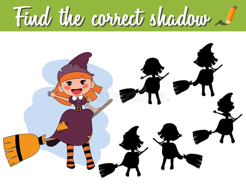 Find the Correct Shadow. Educational Matching Game for Children with ... Find the Correct Shadow. Educational Matching Game for Children with ...