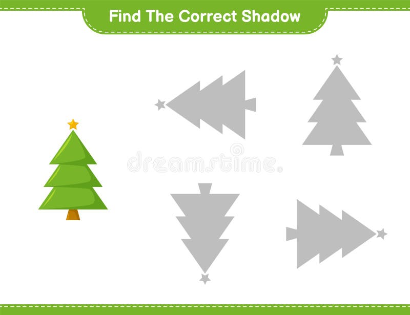 Find the Correct Shadow. Find and Match the Correct Shadow of Christmas ...