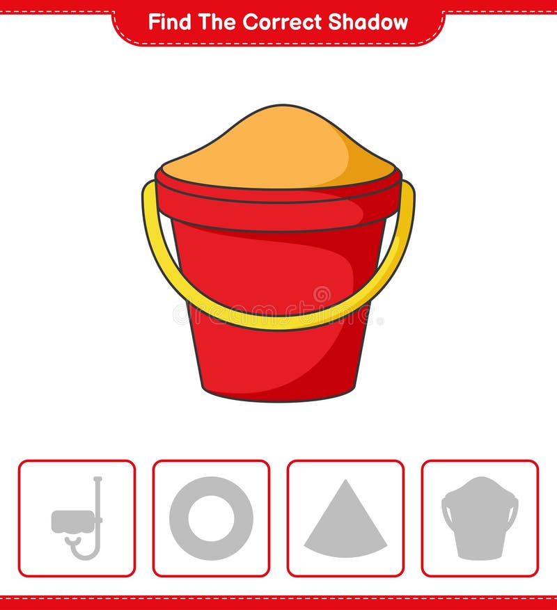 Find the Correct Shadow. Find and Match the Correct Shadow of Sand ...