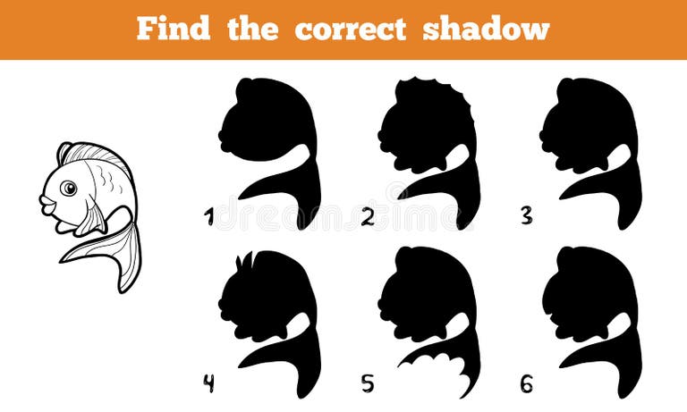 Find the Correct Shadow (fish) Stock Vector - Illustration of correct ...