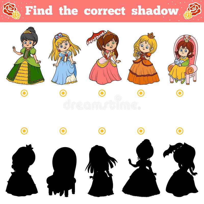 Princess And Shadow - Fairy Tales Stock Illustration - Illustration of ...