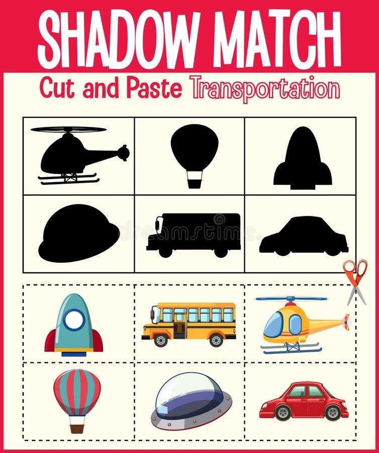 Find the Correct Shadow Shadow Match Worksheet for Kindergarten Student ...