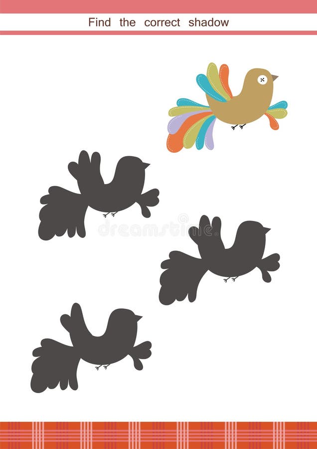 Find the correct shadow stock vector. Illustration of education - 53579890