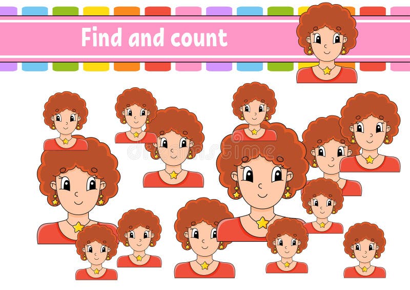 Find and Count. Education Developing Worksheet. Activity Page. Puzzle ...