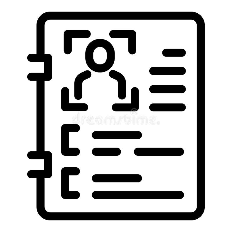 Man Cv Icon Outline Stock Illustrations – 1,233 Man Cv Icon Outline ...