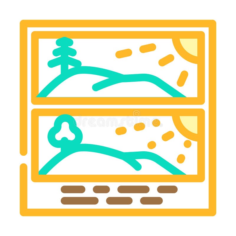 Find the Difference Color Icon Vector Illustration Stock Vector ...