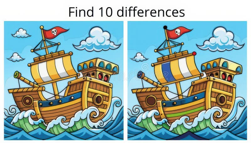 Find Differences Treasure Stock Illustrations – 149 Find Differences ...