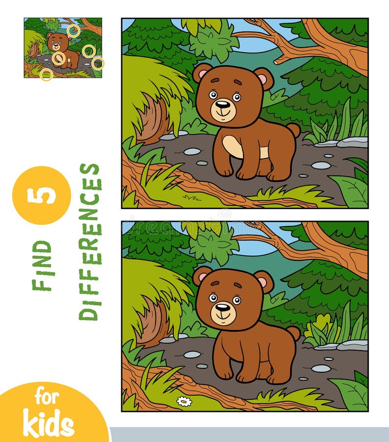 Find Differences Bear Stock Illustrations – 413 Find Differences Bear ...