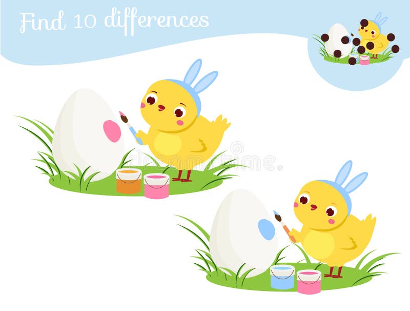 Find the Differences. Educational Children Game. Kids Activity Fun Page ...