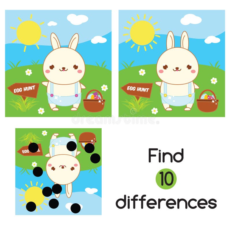 Differences Activity Kids Stock Illustrations – 12,082 Differences ...