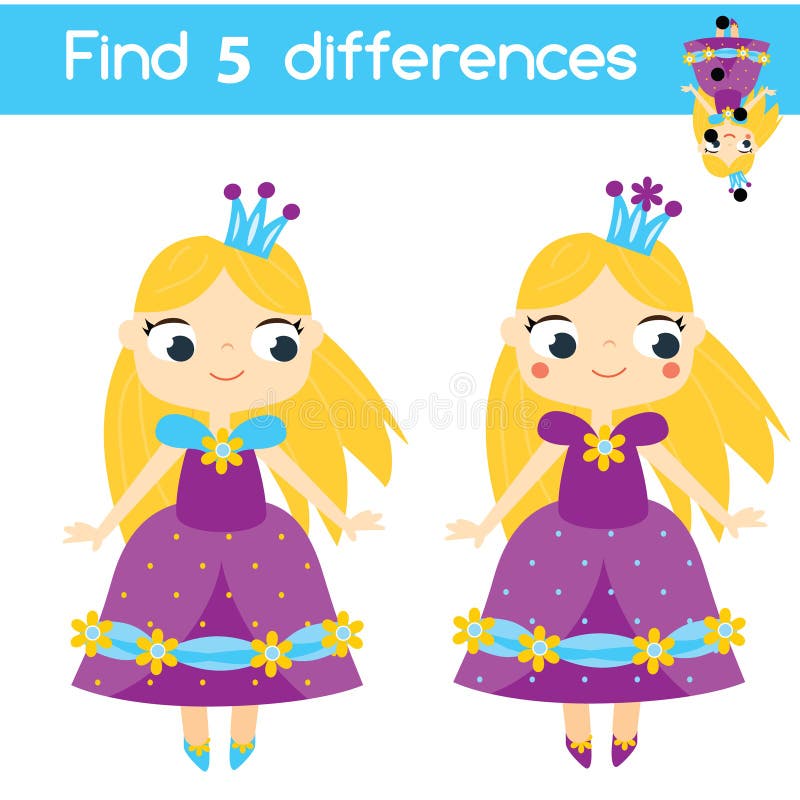 Find the Differences Educational Children Game. Kids Activity Sheet ...