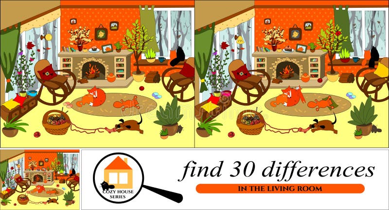 Find Differences House Stock Illustrations – 162 Find Differences House ...