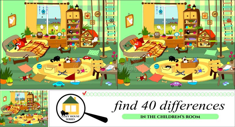 Find Differences Room Stock Illustrations – 195 Find Differences Room ...