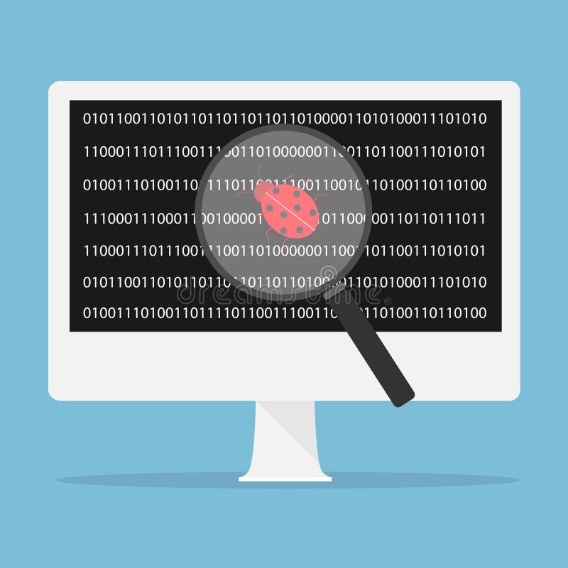 Find Error. Virus Concept stock vector. Illustration of java - 270001203