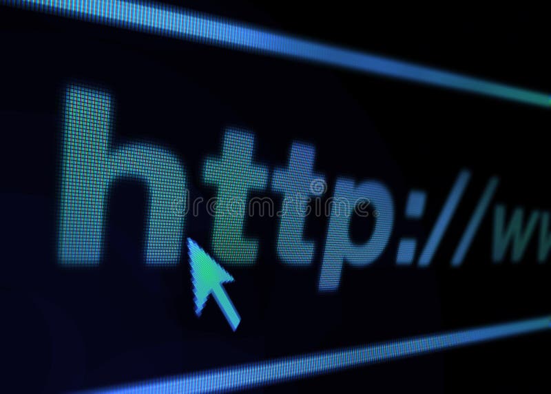 Find Everything Online. Closeup of a Search Bar on a Computer Screen ...