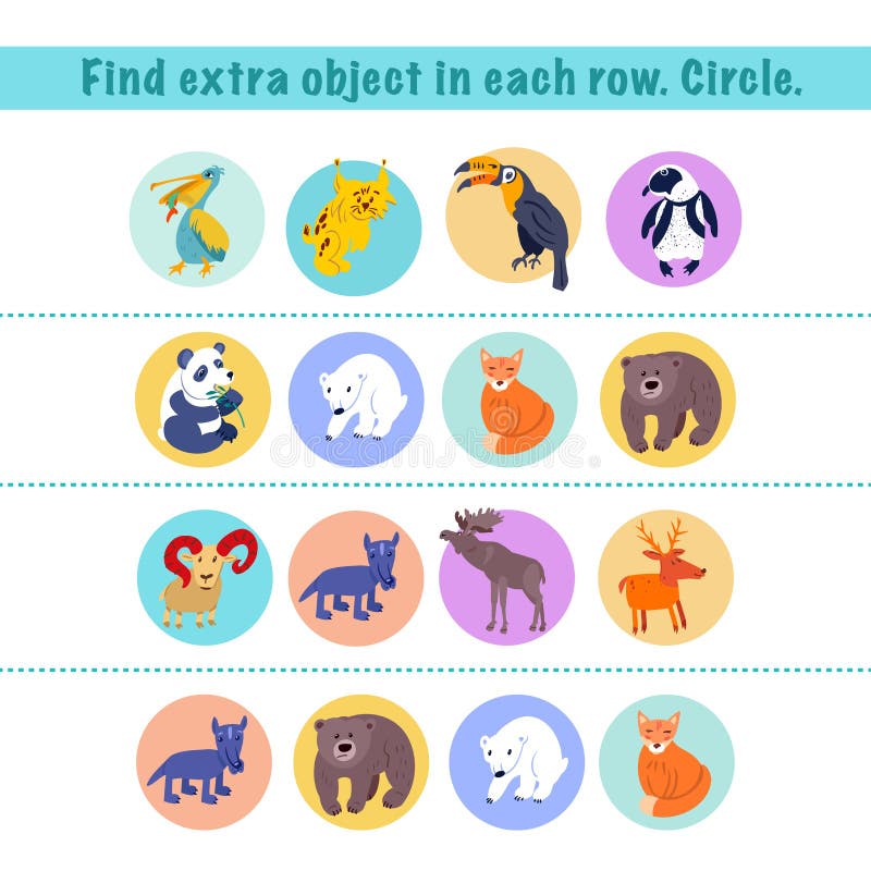 Find and Circle 10 Hidden Objects. Puzzle Game for Kids. Chemical ...