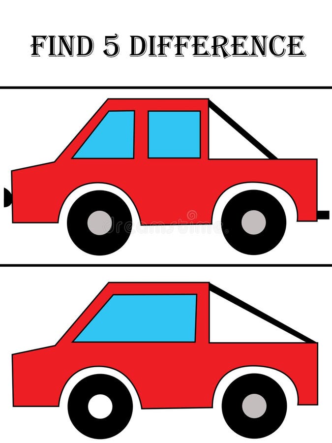 Find the difference stock illustration. Illustration of game - 27714542