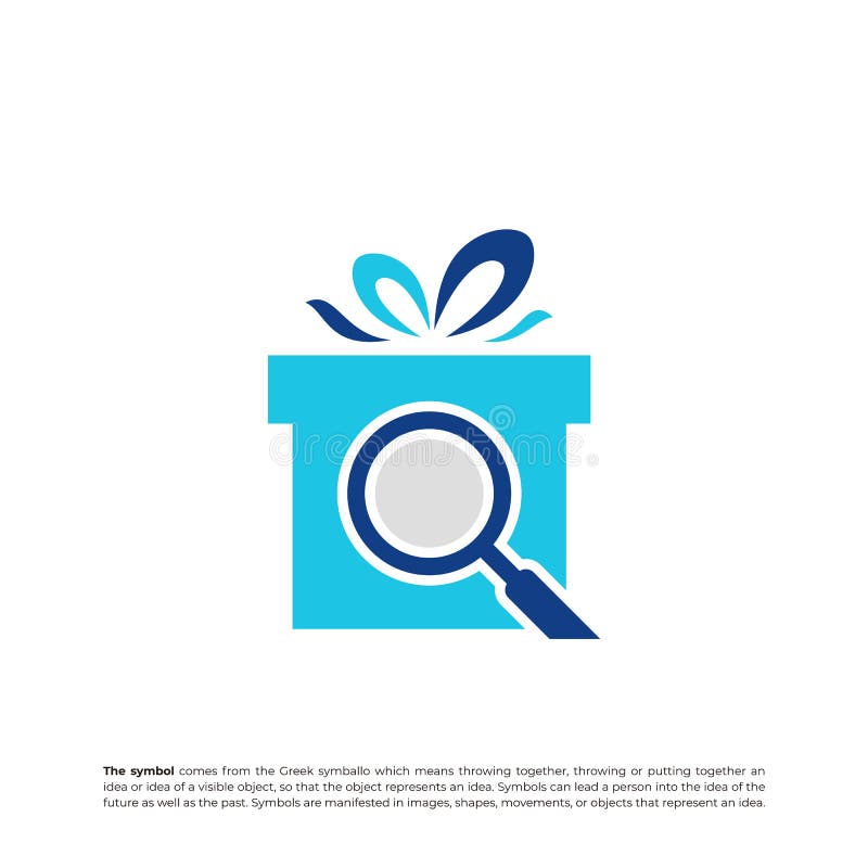 Find Gift Logo Vector. Gift Search Logo Design Concept Template Stock ...