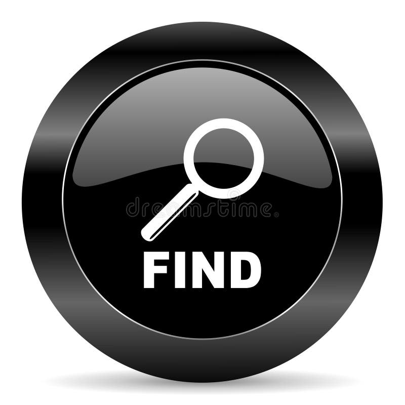 Find Button stock image. Image of pixels, text, blue, searching - 3198567