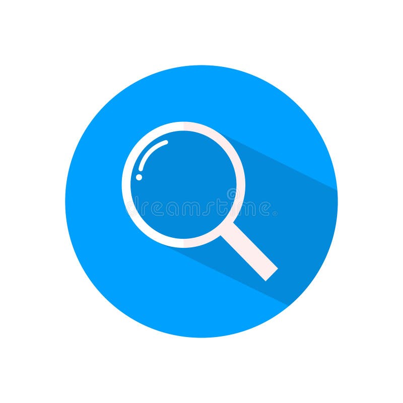 Find Icon. Search Icon. Flat Icon with Long Shadow Stock Vector ...