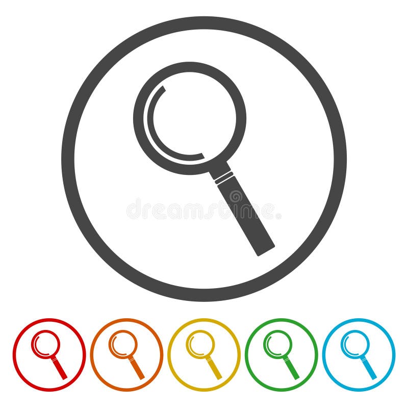 Find icon. Search Icon stock vector. Illustration of search - 129064444