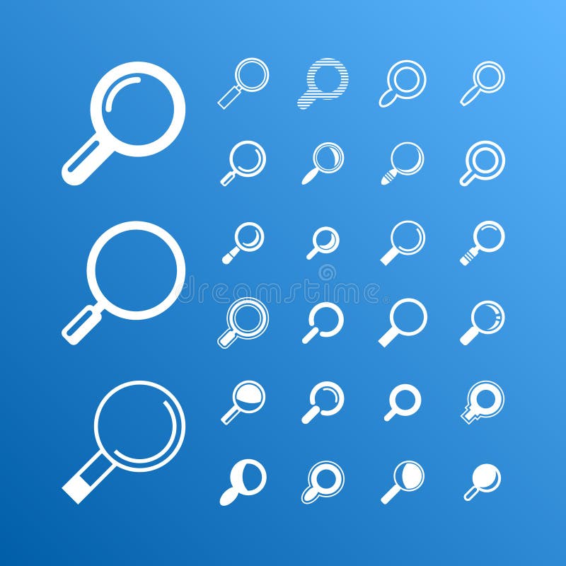 Find icon set stock illustration. Illustration of icon - 43356707