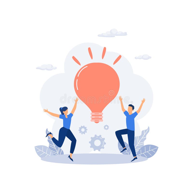 Find Idea, People Try To Find Best Idea, Stock Vector - Illustration of ...