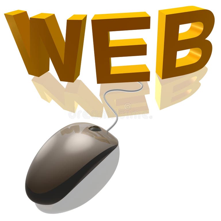 Find Information on the Internet Stock Illustration - Illustration of ...