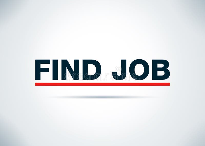 Find Job Abstract Flat Background Design Illustration Stock ...