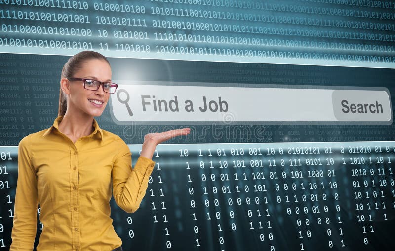 Find a job concept stock photo. Image of monitor, computer - 41703028