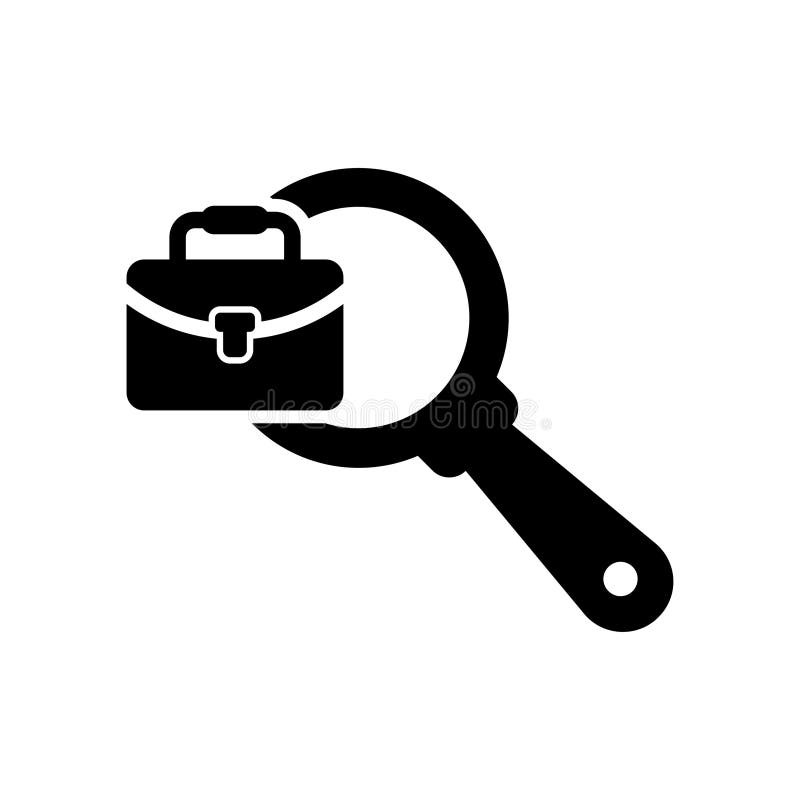 Find job Icon stock illustration. Illustration of icon - 346917559