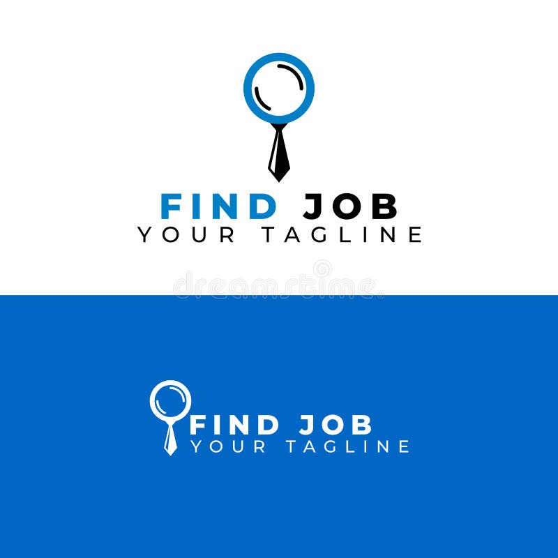 Find Job Logo Vector Illustration Stock Vector - Illustration of search ...