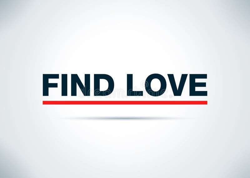 Find Love Abstract Flat Background Design Illustration Stock ...