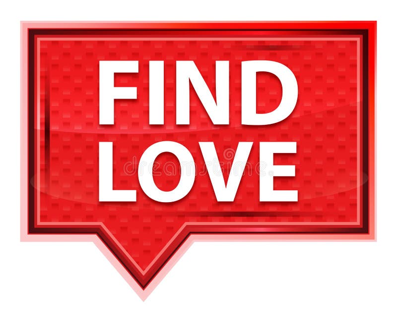Find Love Misty Rose Pink Banner Button Stock Illustration ...