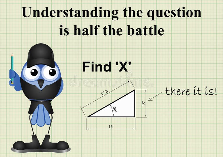 Find X Mathematical Question Stock Illustration - Illustration of ...