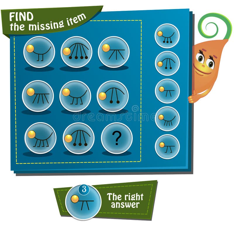 Find the missing item stock illustration. Illustration of learning ...