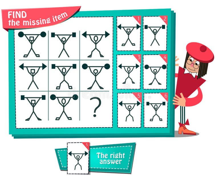 Find the missing item stock illustration. Illustration of difficulty ...