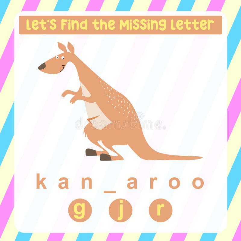 Letter Kangaroo Stock Illustrations – 627 Letter Kangaroo Stock ...