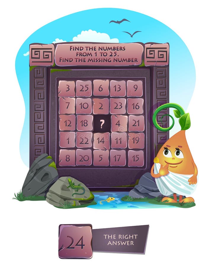 Find Missing Numbers Stock Illustrations – 442 Find Missing Numbers ...